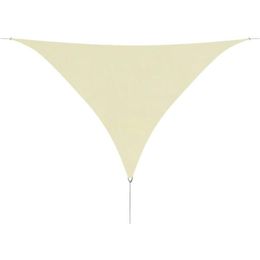 Sonnensegel,Sonnenschutzsegel Oxford Gewebe Dreieckig 3,6 x 3,6 x 3,6 m Creme vidaXL