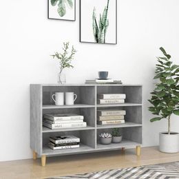 Bonnevie - Sideboard,Kommode Betongrau 103,5x35x70 cm Holzwerkstoff vidaXL