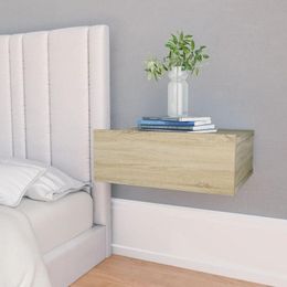 Bonnevie - Hängender Nachttisch,Beistelltisch Sonoma-Eiche 40x30x15 cm Holzwerkstoff vidaXL
