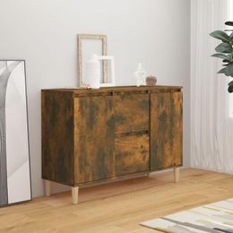 Bonnevie - Sideboard,Kommode Räuchereiche 103,5x35x70 cm Holzwerkstoff vidaXL