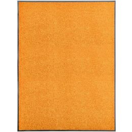 Bonnevie - Fußmatte,Türvorleger Waschbar Orange 90x120 cm vidaXL