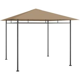 Bonnevie - Pavillon Familienzelt 3x3x2,7 m Taupe 180 g/m² vidaXL