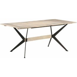 Bonnevie - Esstisch,Esszimmertisch 180x90x76 cm Massivholz Mango vidaXL