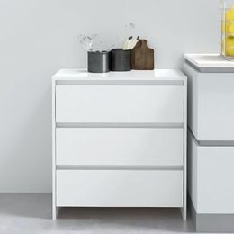 Bonnevie - Sideboard,Kommode Hochglanz-Weiß 70x41x75 cm Holzwerkstoff vidaXL