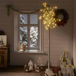 Weihnachtsbaum,Kunstbaum 200 LEDs 2,2 m Warmweiß Weide Indoor Outdoor vidaXL