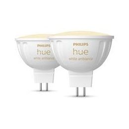 Philips Hue White Amb. MR16 LED Lampe Doppelpack 2x400lm - Weiß