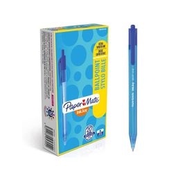 Papermate Paper Mate InkJoy 100RT Retractable Kugelschreiber | mittlere Spitze (1,0 mm) | Blau | 20 Stück