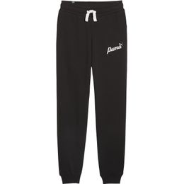 Puma® Jogginghose, Seitentaschen, Tunnelzug, für Kinder, schwarz, 140