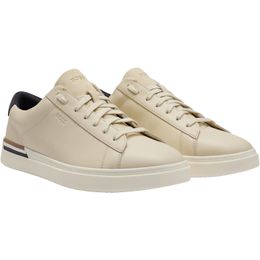 BOSS Sneaker, Schnürung, Leder, für Herren, beige, 43