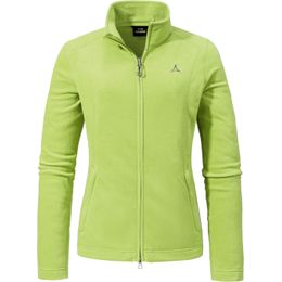 Schöffel Fleecejacke "Leona", Stehkragen, Reißverschlusstaschen, für Damen, grün, 40