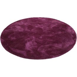 Hochflor-Teppich Relaxx, Esprit, rund, Höhe: 25 mm, Wohnzimmer, sehr große Farbauswahl, weicher dichter Hochflor, rosa
