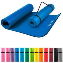 Gorilla Sports Yogamatte Sportmatte 190 x 100 x 1,5 cm, blau