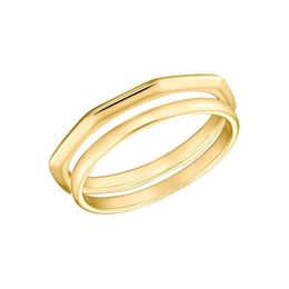 s.Oliver Ring-Set 2034982/-83/-84/-85 (Set, 2-tlg), gelb|goldfarben