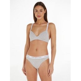 Tommy Hilfiger Underwear Bikinislip mit Logo auf dem Taillenbund, grau