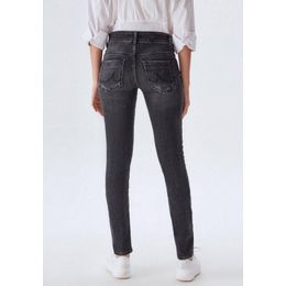 LTB Slim-fit-Jeans Molly mit doppelter Knopfleiste & Stretch, grau