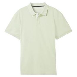 Tom Tailor Herren Basic Polo Shirt, grün, Uni, Gr. XL
