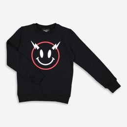 TK Maxx Schwarzes Sweatshirt mit Emoji-Aufdruck
