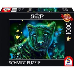 Schmidt Spiele Neon Blau-grüner Panther