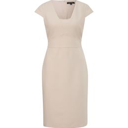 comma, Etuikleid, Knielänge, Kappärmel, für Damen, beige, 38