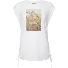 Jockey® Visions Of Silence T-Shirt, Print-Motiv, Tunnelzug, für Damen, weiß, L