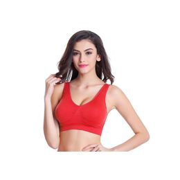 TEXEMP Sport-BH Comfort BH Bustier Sport Bra Damen Push Yoga Fitness Top Polsterung (1-tlg) mit herausnehmbaren Kissen