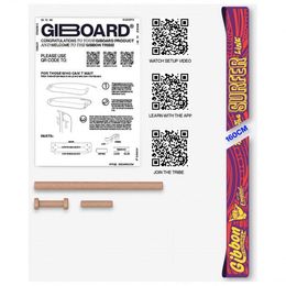 Gibbon Slacklines - Giboard Line - Slackline Gr 160 x 5 cm surfer