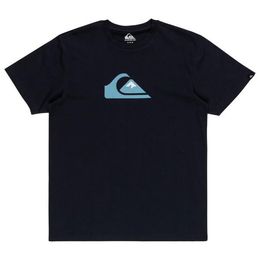 Quiksilver - Comp Logo S/S - T-Shirt Gr S blau/schwarz