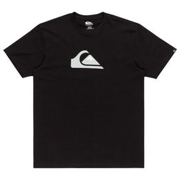 Quiksilver - Comp Logo S/S - T-Shirt Gr M schwarz