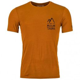 Ortovox - 120 Cool Tec Mountain Duo T-Shirt - Merinoshirt Gr L orange