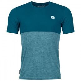 Ortovox - 150 Cool Logo T-Shirt - Merinoshirt Gr S türkis/blau