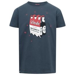 Derbe - S/S Herrenhandtasche Rot-Weiß - T-Shirt Gr S blau