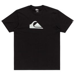 Quiksilver - Comp Logo S/S - T-Shirt Gr S schwarz