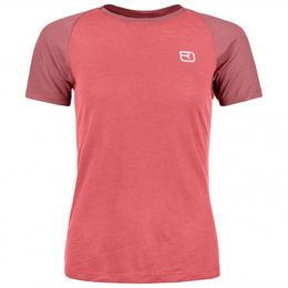 Ortovox - Women's 120 Tec Fast Mountain T-Shirt - Merinoshirt Gr XS rot/rosa