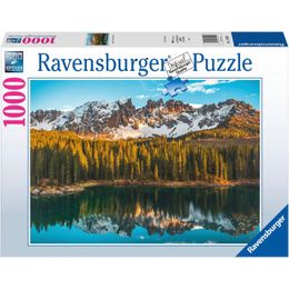 Ravensburger Puzzle Karersee, 1000 Puzzleteile, Made in Germany, FSC® - schützt Wald - weltweit, bunt
