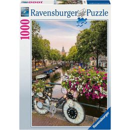 Ravensburger Puzzle Bicycle Amsterdam, 1000 Puzzleteile, Made in Germany, FSC® - schützt Wald - weltweit, bunt