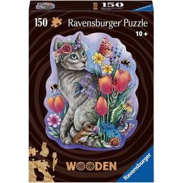 Ravensburger Puzzle Frühlingskatze, 150 Puzzleteile, Made in Europe, FSC® - schützt Wald - weltweit, bunt