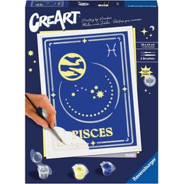 Ravensburger Malen nach Zahlen Sternzeichen (Zodiac Sign) Fische, Made in Europe, FSC® - schützt Wald - weltweit, bunt