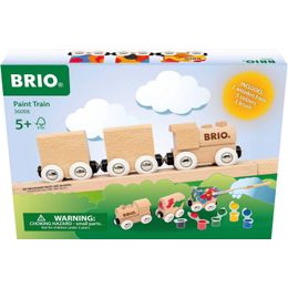 Brio® Spielzeug-Zug Holzzug zum Anmalen, Made in Europe, FSC® - schützt Wald - weltweit, bunt