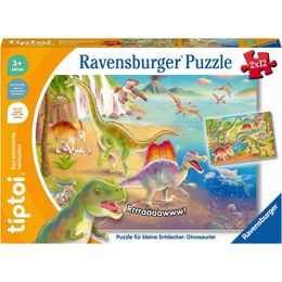 Ravensburger Puzzle tiptoi® Puzzle für kleine Entdecker: Dinosaurier, 24 Puzzleteile, Made in Europe, FSC® - schützt Wald - weltweit, bunt