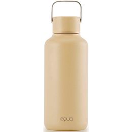 Equa Trinkflasche Timeless Latte, 600 ml, Edelstahl, beige