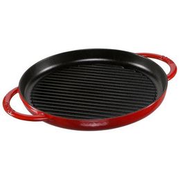 Staub Grillpfanne induktion rund 30cm rot