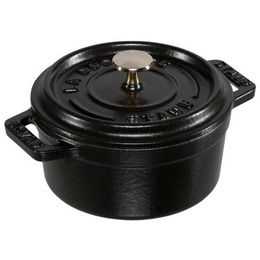 Staub Mini Cocotte 10cm rund schwarz, Gusseisen