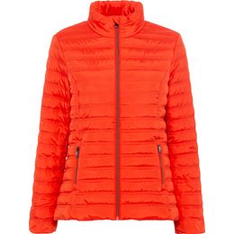 Adagio Steppjacke, Stehkragen, Reißverschlusstaschen, für Damen, rot, 44