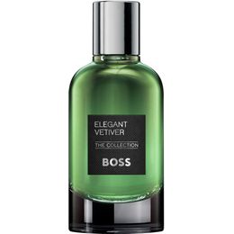 BOSS The Collection Elegant Vetiver Intense, Eau de Parfum, 100 ml, Herren, aromatisch/balsamisch/erdig, TRANSPARENT