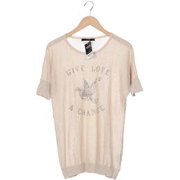 Oui Damen T-Shirt, beige, Gr. 40
