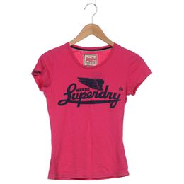 Superdry Damen T-Shirt, pink, Gr. 34