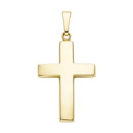 Kreuz-Anhänger Luigi Merano "Kreuz, Gold 585" Schmuckanhänger Gr. Onesize, Gelbgold 585, goldfarben (gold) Damen Anhänger