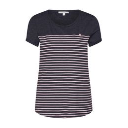 Tom Tailor Denim T-Shirt Damen Gr&ouml;&szlig;e L dunkelgrau / rosa / wei&szlig;