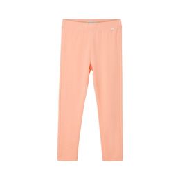 Tom Tailor Mädchen Basic Leggings mit Bio-Baumwolle, orange, Uni, Gr. 92/98