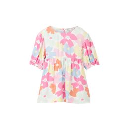 Tom Tailor Mädchen Bluse mit Volants, rosa, Allover Print, Gr. 92/98